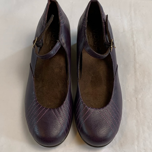 Vionic | Shoes | Vionic Mary Jane Wedge Platform Shoes 75 Purple | Poshmark